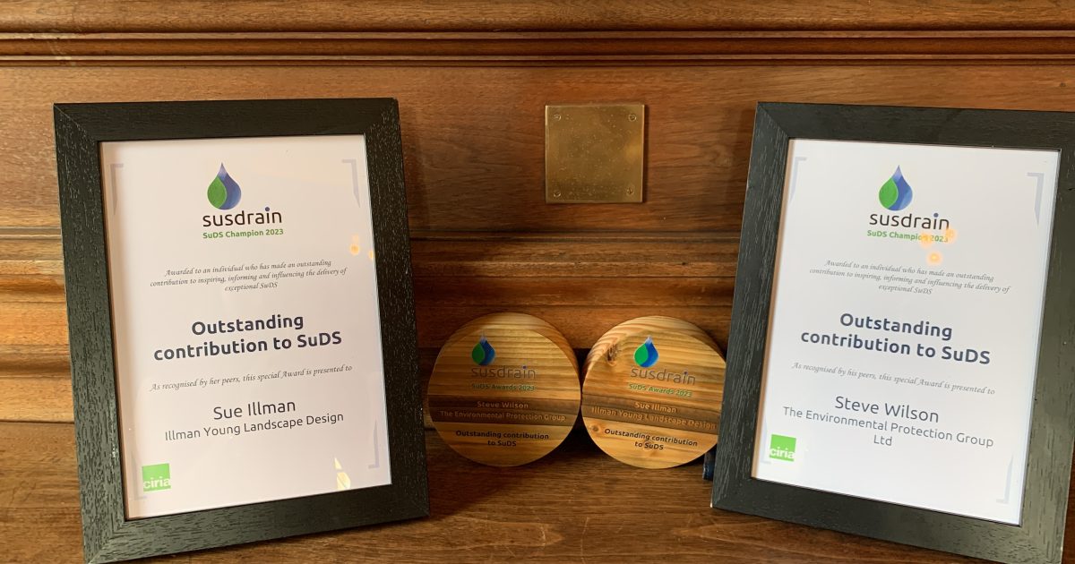 Sue Illman awarded CIRIA Susdrain… | Construction Industry Council