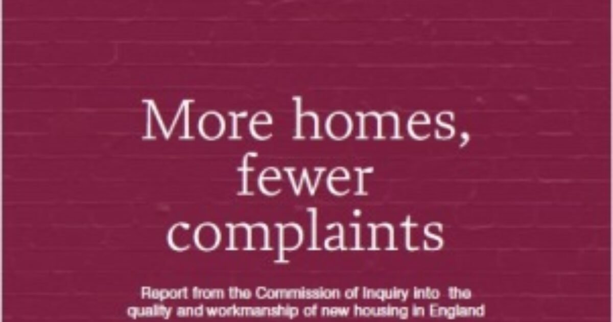 More homes, fewer complaints | Construction Industry Council